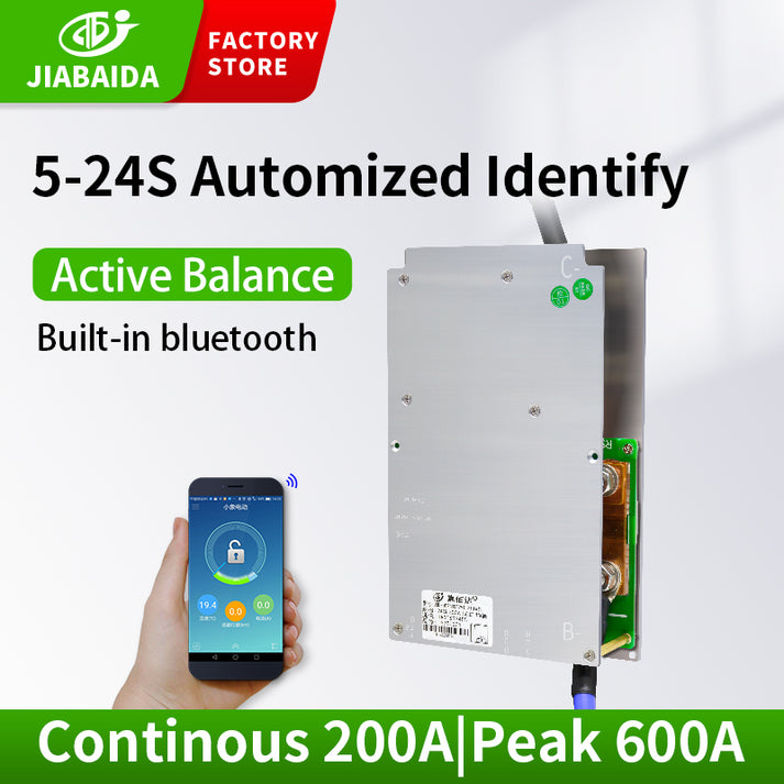 7~20s 200a Smart Bms With Active Balancer And Relay Monitor Bluetooth