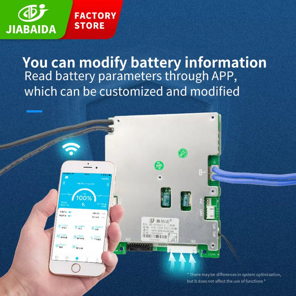 JBD Smart BMS 16S 17S 20S 24S 60A 80A 100A 48V Lithium Battery PCB for Freeshipping - Jiabaida BMS