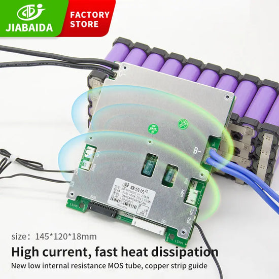 JBD Smart BMS 16S 17S 20S 24S 60A 80A 100A 48V Lithium Battery PCB for ...